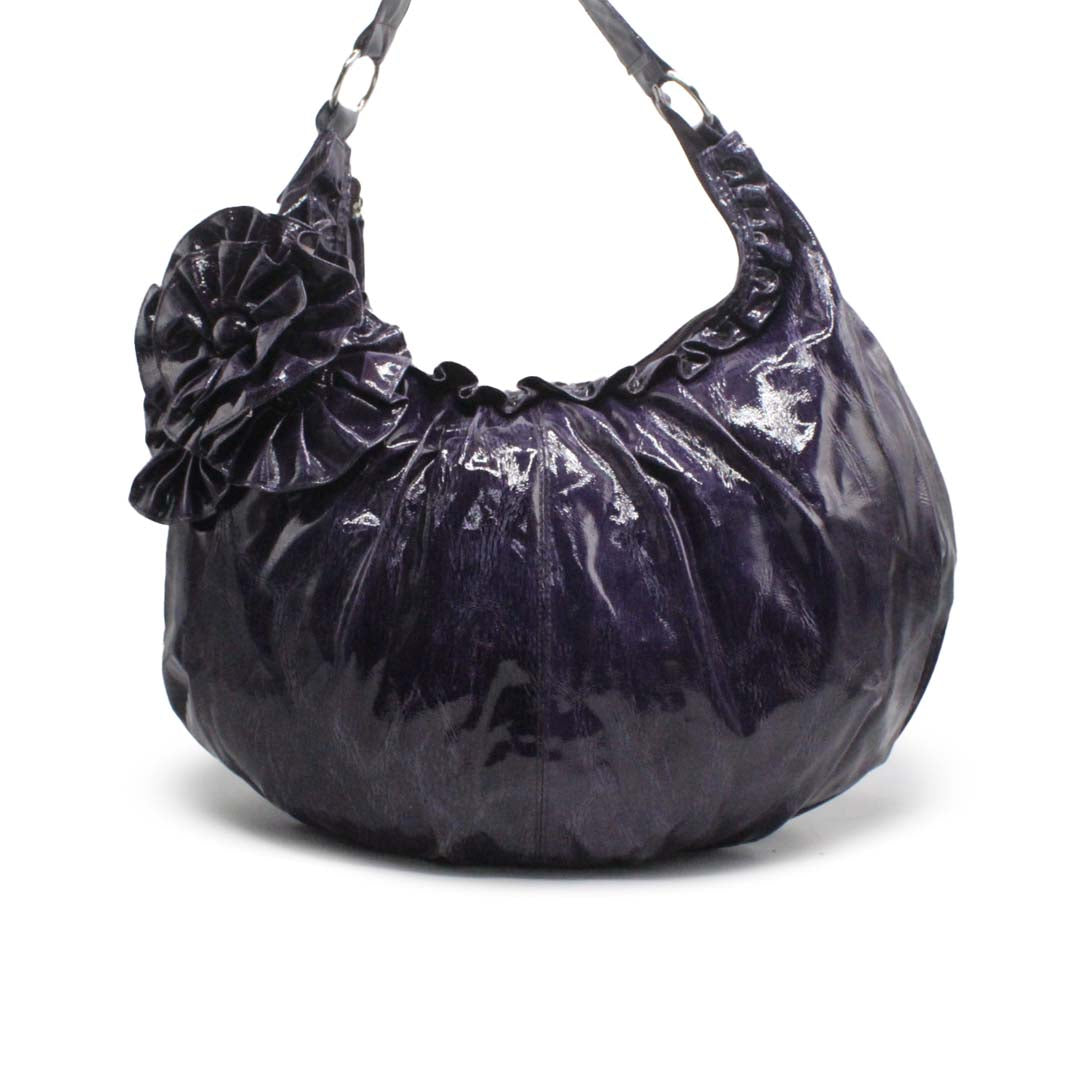 CLASSIC PURPLE MESH HOBO BAG – SWAG KICKS